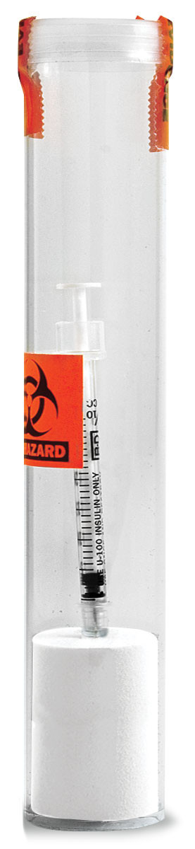 Syringe Sharps Evidence Collection Tubes 7” x 1” | Arrowhead Forensics