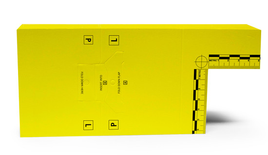 Reversible Single Use Cut Out ID Tents 100 Pack | Arrowhead Forensics