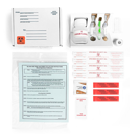 Drug Facilitated Sexual Assault (DFSA) Tox Collection Kit Blood/Urine ...