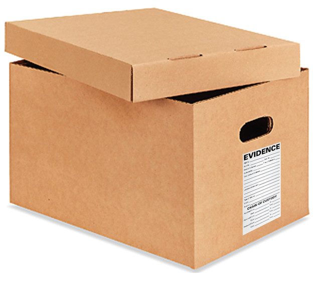 Kraft Evidence Storage Boxes 24" x 12" x 10" 12pk | Arrowhead Forensics