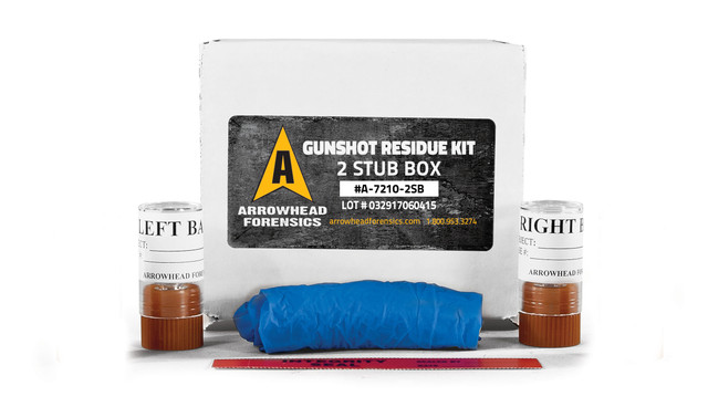 Gun Shot Residue Kits 2 Stub SEM Box | Arrowhead Forensics