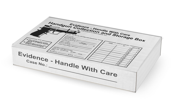 Printed Tie Down Large Weapons Boxes 25pk | Arrowhead Forensics