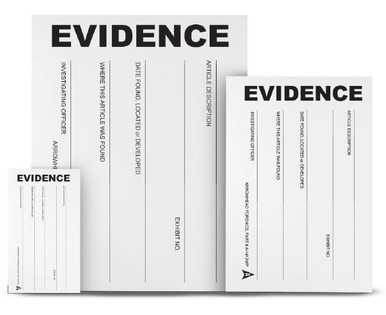 Evidence Packaging - Evidence Envelopes - Preprinted Evidence Envelopes ...