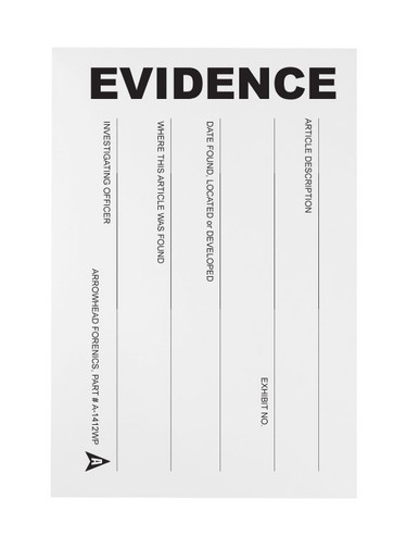 Preprinted Evidence Envelopes 6" x 9" | Arrowhead Forensics