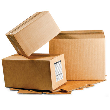 Evidence Packaging - Boxes / Mailers - Large Kraft Evidence Boxes - A ...