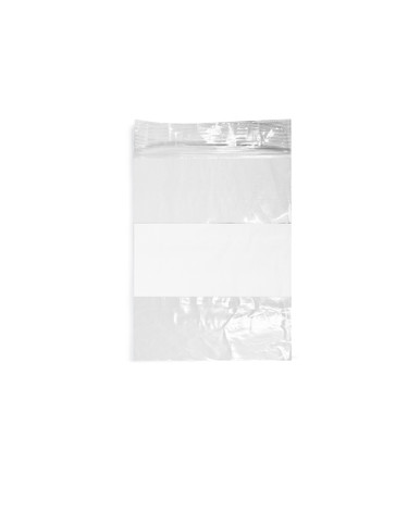 Reclosable White Block Evidence Bags 4" x 6" 100pk | Arrowhead Forensics