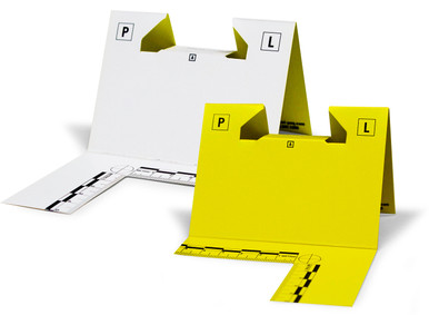 Reversible Single Use Cut Out ID Tents 100 Pack | Arrowhead Forensics