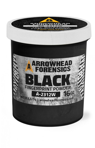 Black Latent Fingerprint Powder 16oz | Arrowhead Forensics