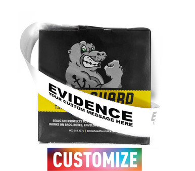 Custom SealGuard™ Split Back Evidence Tape Solid White 1.375” x 108 ...