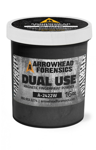 Dual Use Magnetic Latent Fingerprint Powder 16oz | Arrowhead Forensics