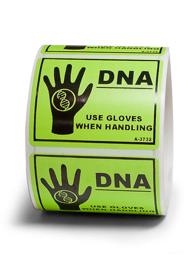Evidence Packaging - Evidence Labels - Sureseal™ Caution DNA Labels - A ...