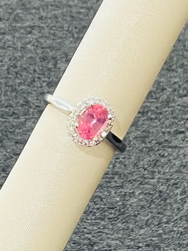 Padparadscha Sapphire Ring