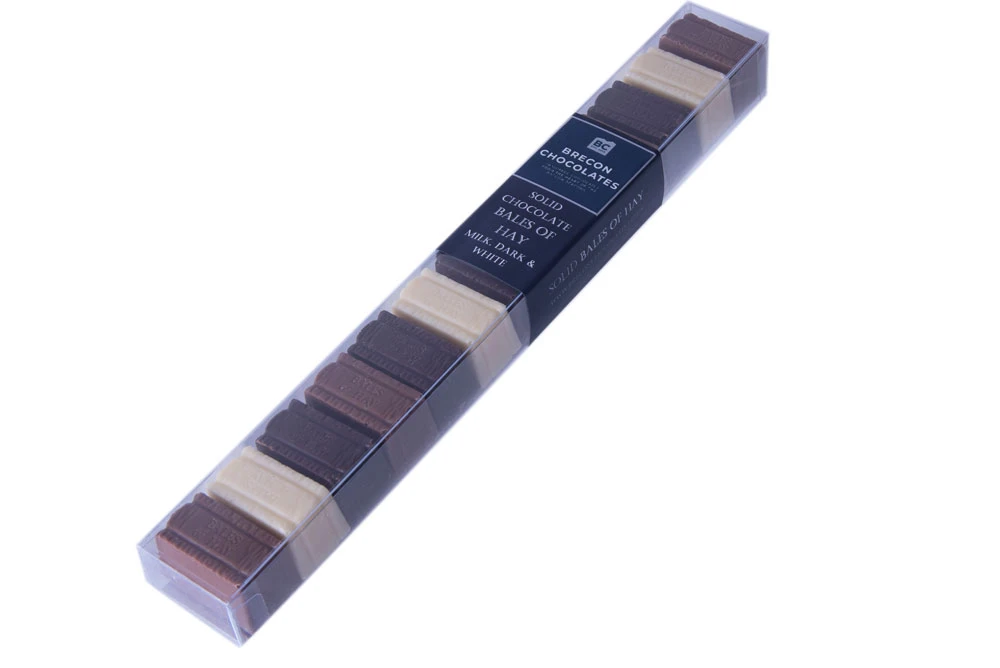 Bakers Dozen (13 assorted solid chocolate Bales of Hay) - Brecon Chocolates