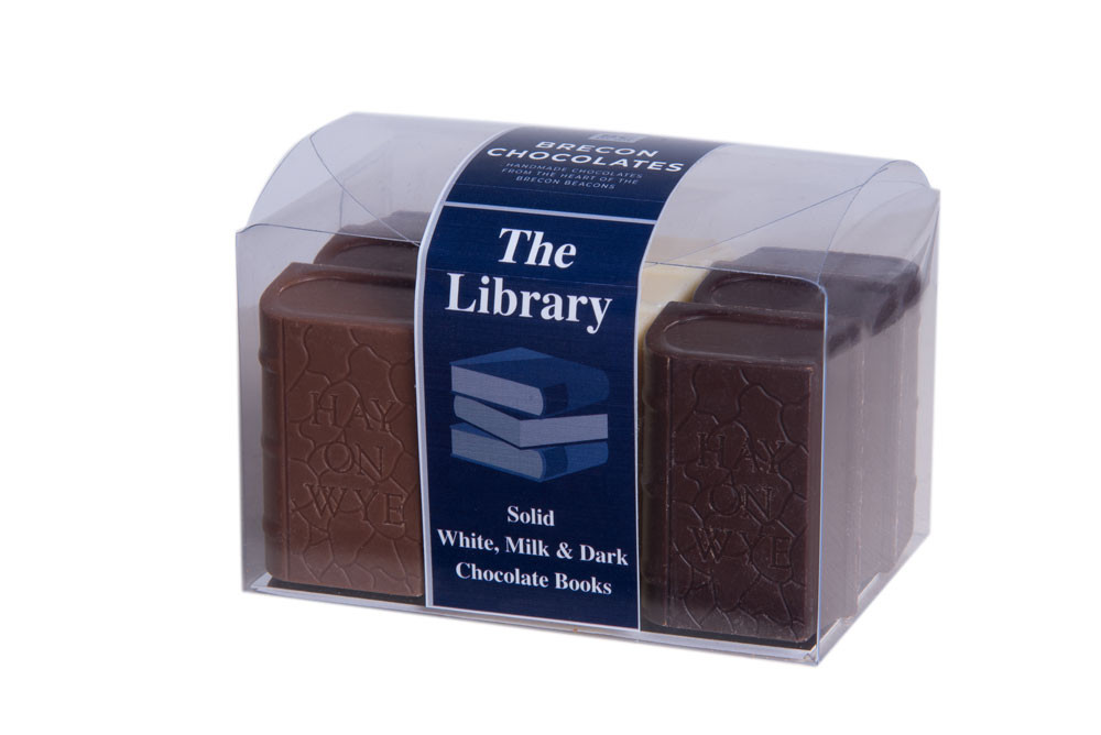 The Library Pack. 9 solid Mini Chocolate Books. - Brecon Chocolates