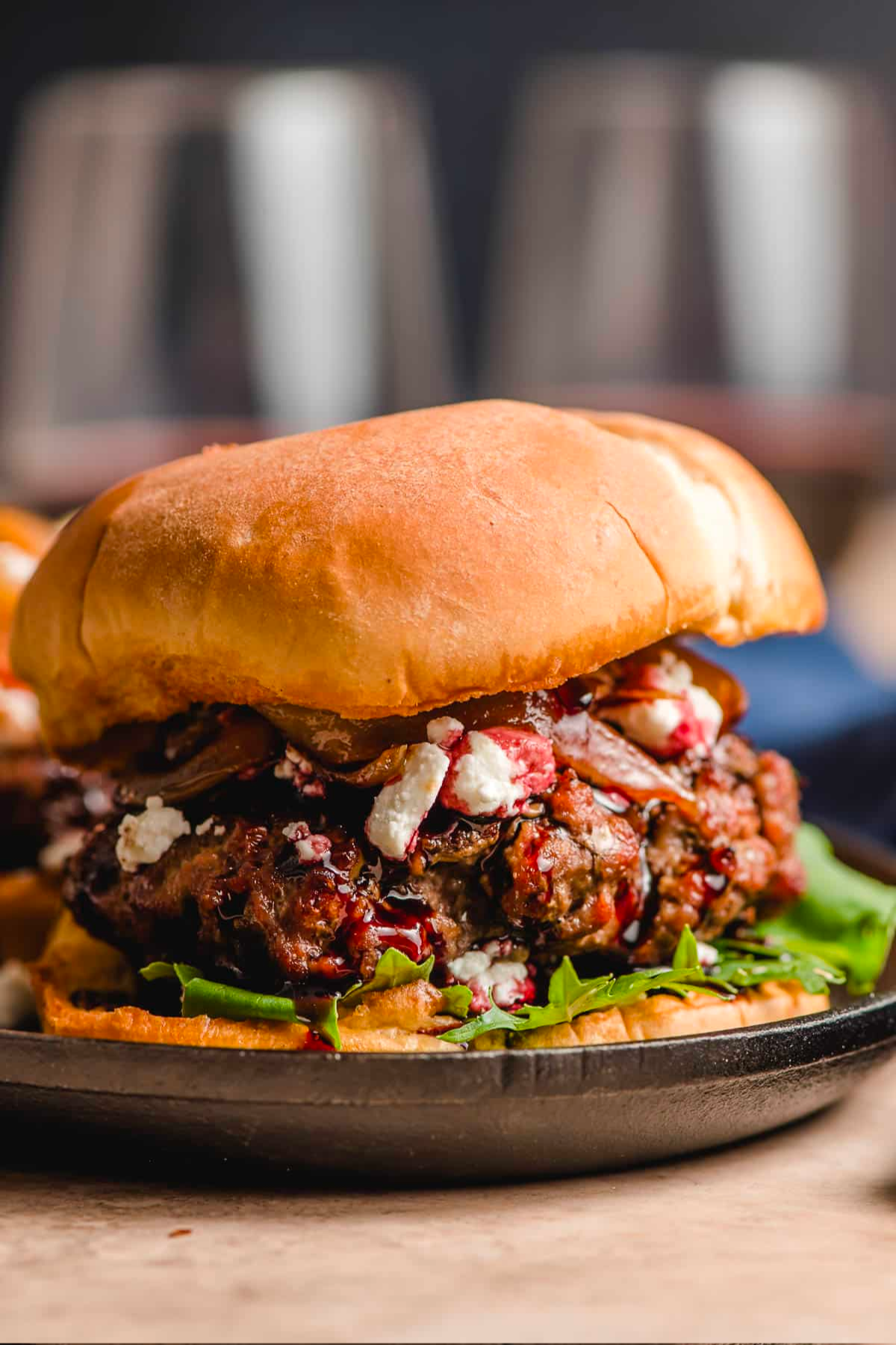 PK Grill Burger Sliders with Onion-Date Jam and Goat Cheese - PK Grills