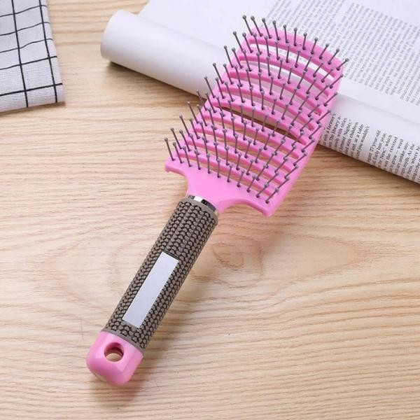Detangle Boar Nylon Bristle Brush - PINK