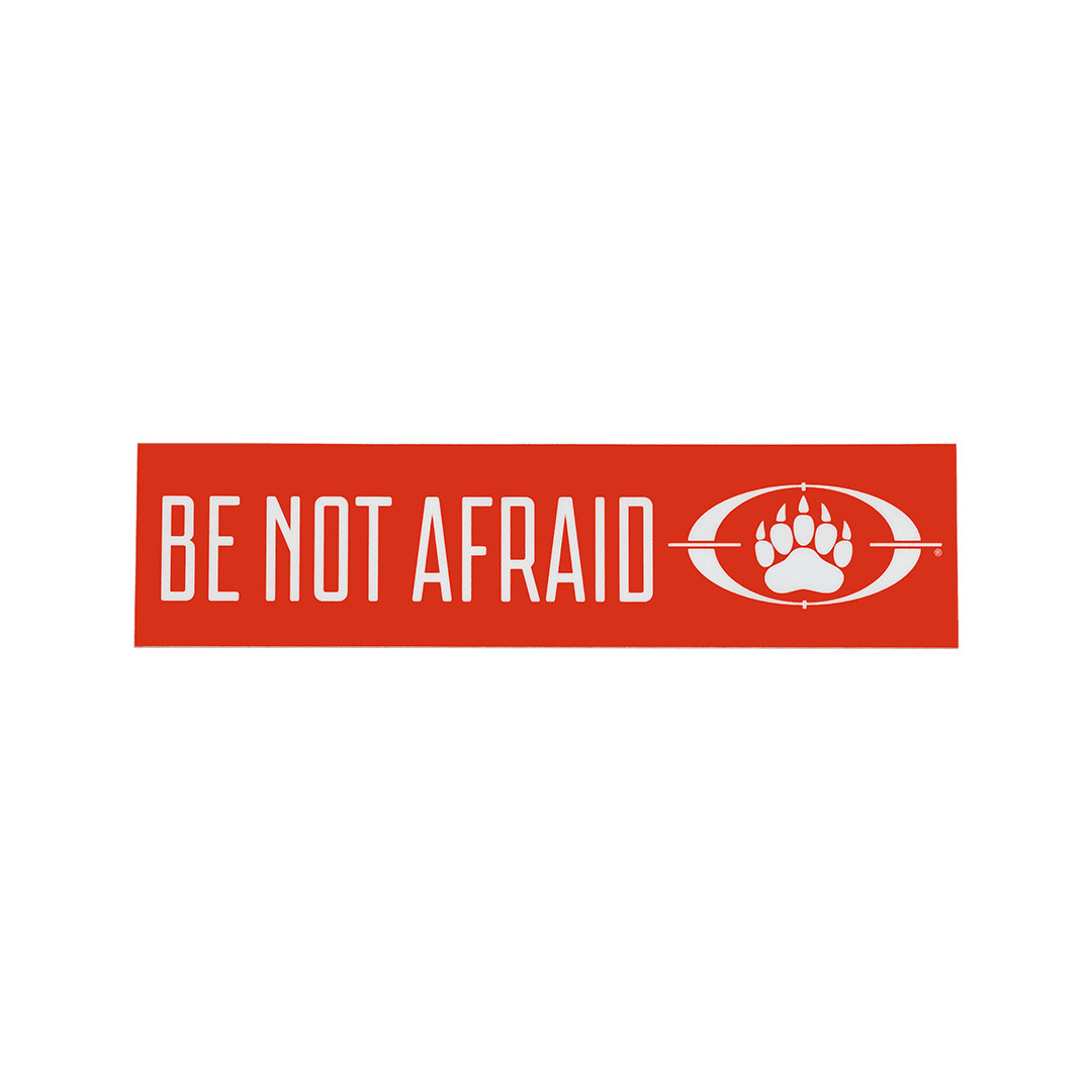 Blackwater Be Not Afraid Blackwater Sticker Red