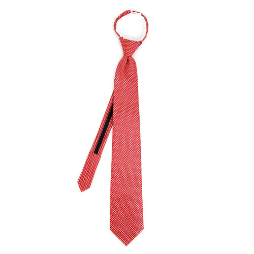 Men's Red Dots Zipper Tie - MPWZ-RD3