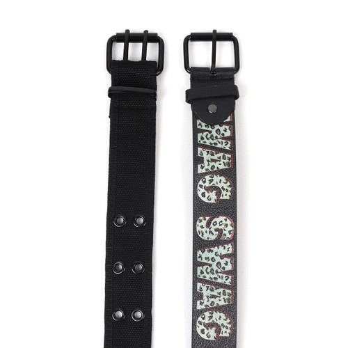 6Pk Prepack PU Graphic Swag Belt +Canvas Grommet Belt-TPB2042