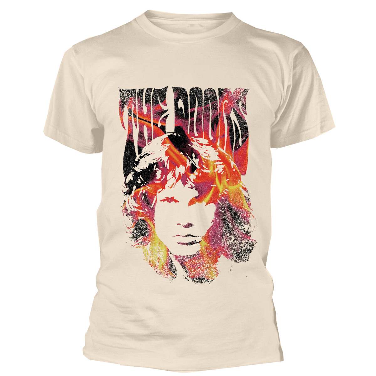 The Doors 'Jim Face Fire' (Natural) T-Shirt Ã‚Â¦ Eyesore Merch