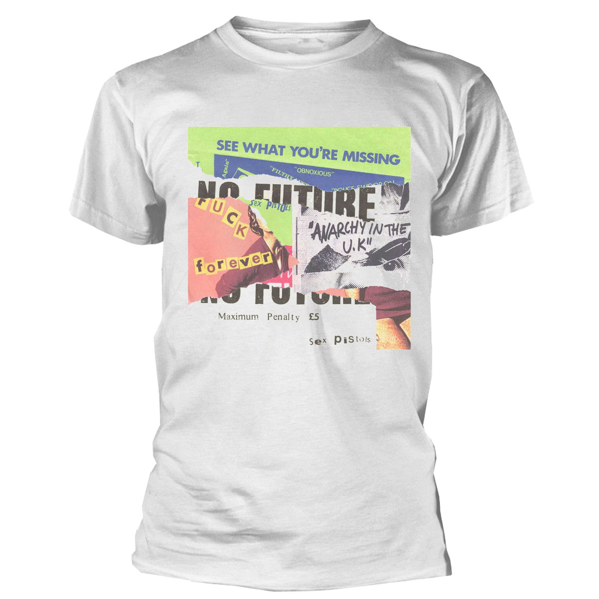Sex Pistols Collage White T Shirt Ã‚Â¦ Eyesore Merch 0588