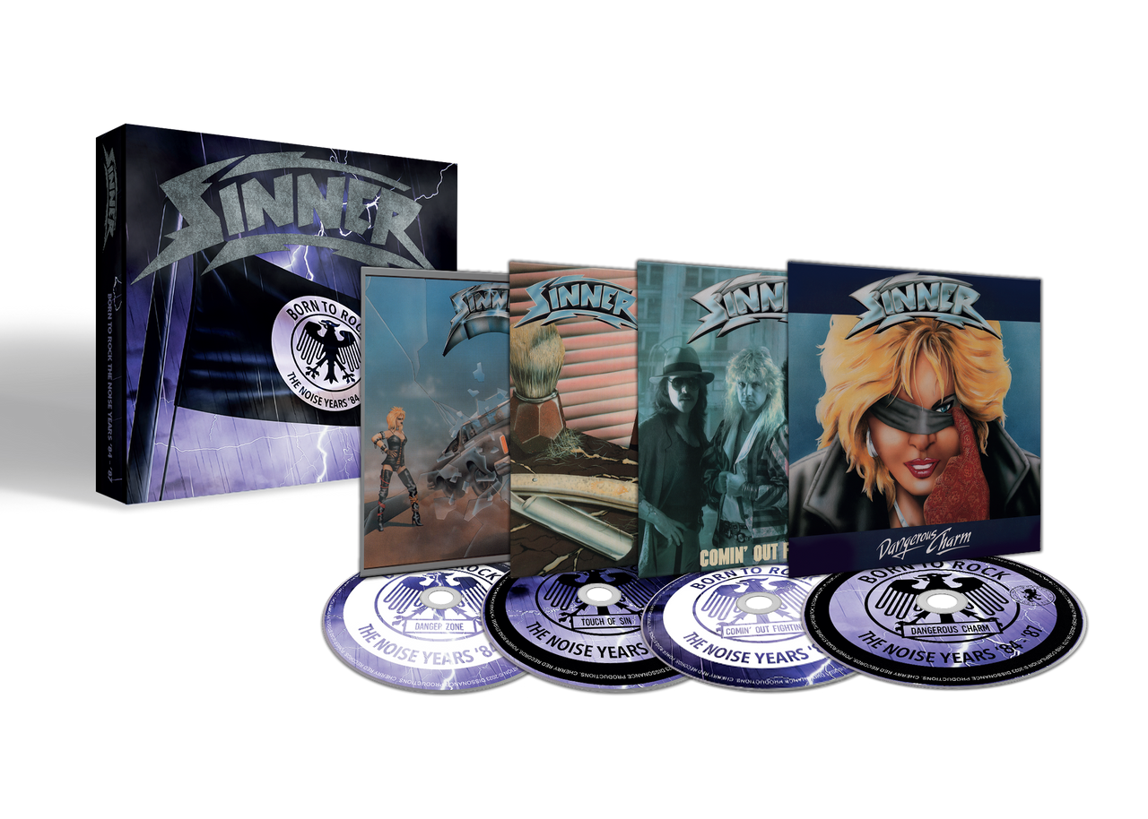 Sinner 'Born To Rock - The Noise Years '84-'87' 4CD Box Set