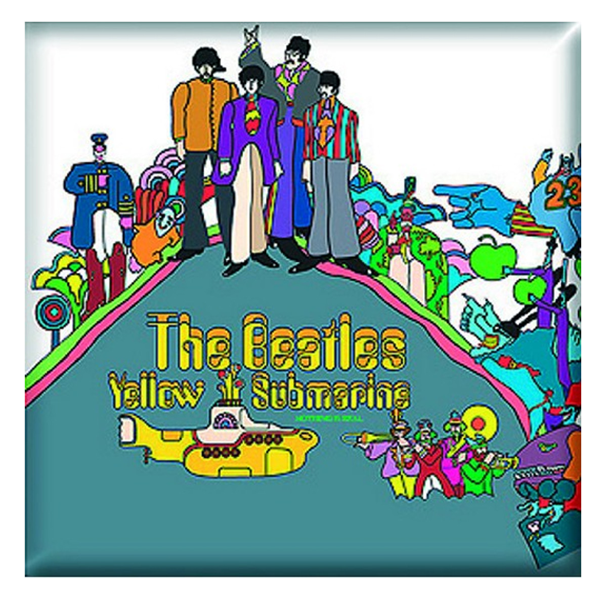 The Beatles 'Yellow Submarine Album' Fridge Magnet Ã‚Â¦ Eyesore Merch