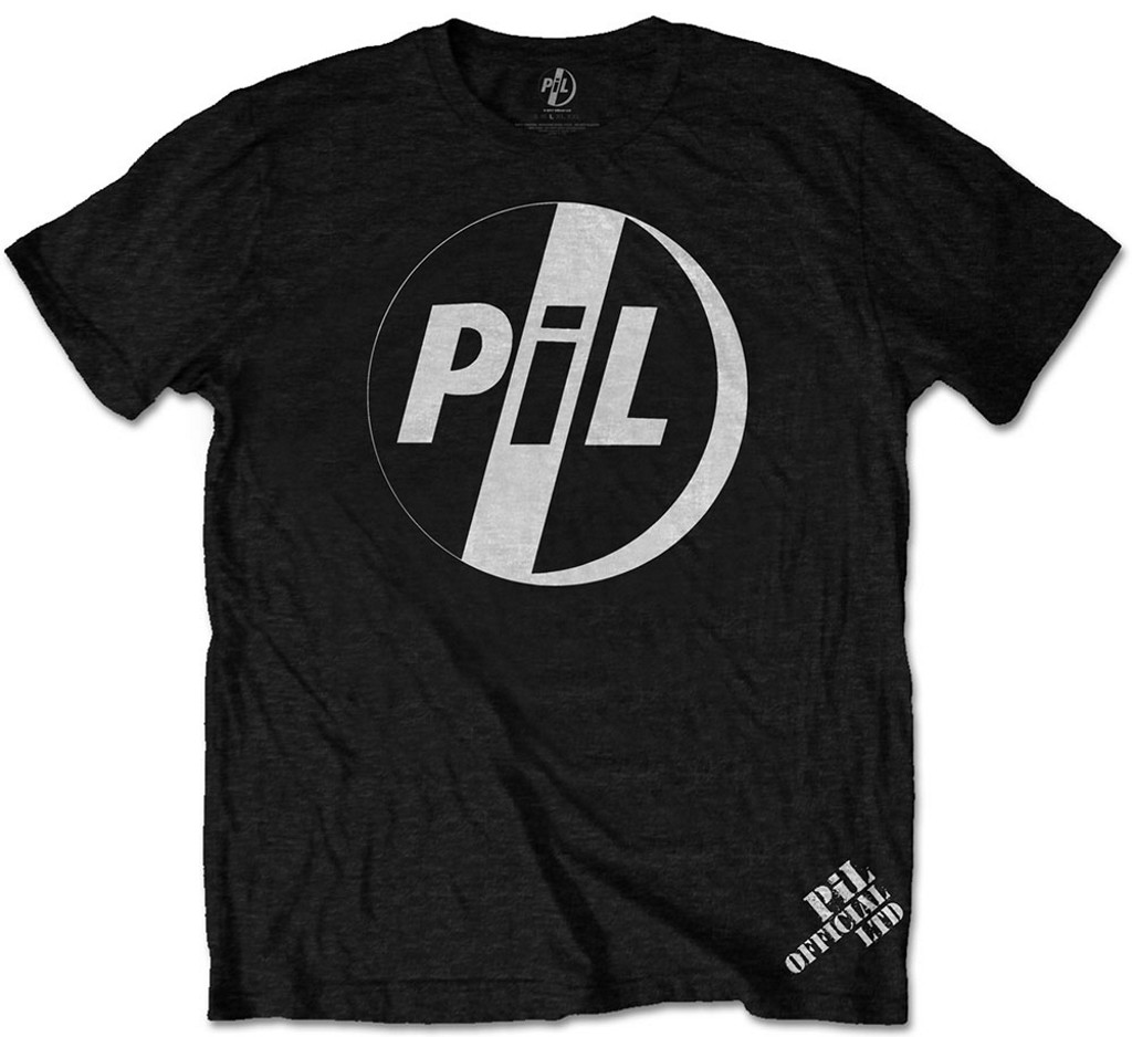 Public Image Ltd 'White Logo' (Black) T-Shirt