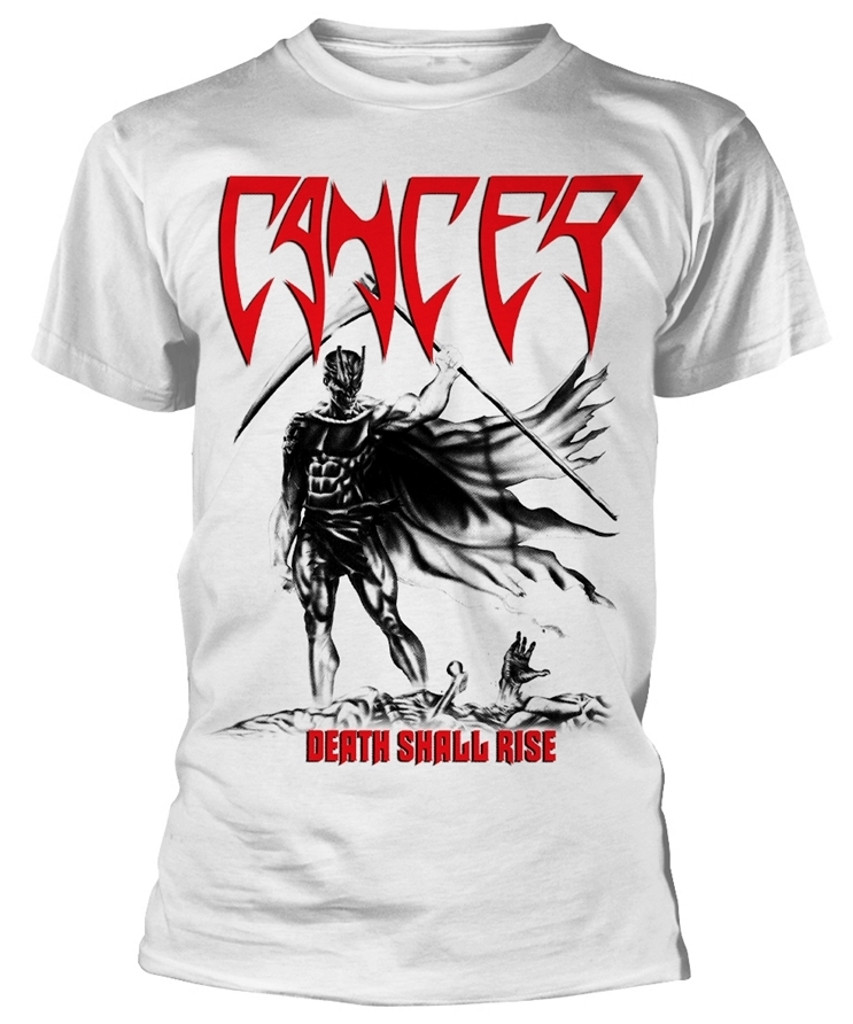 Cancer 'Death Shall Rise' (White) T-Shirt