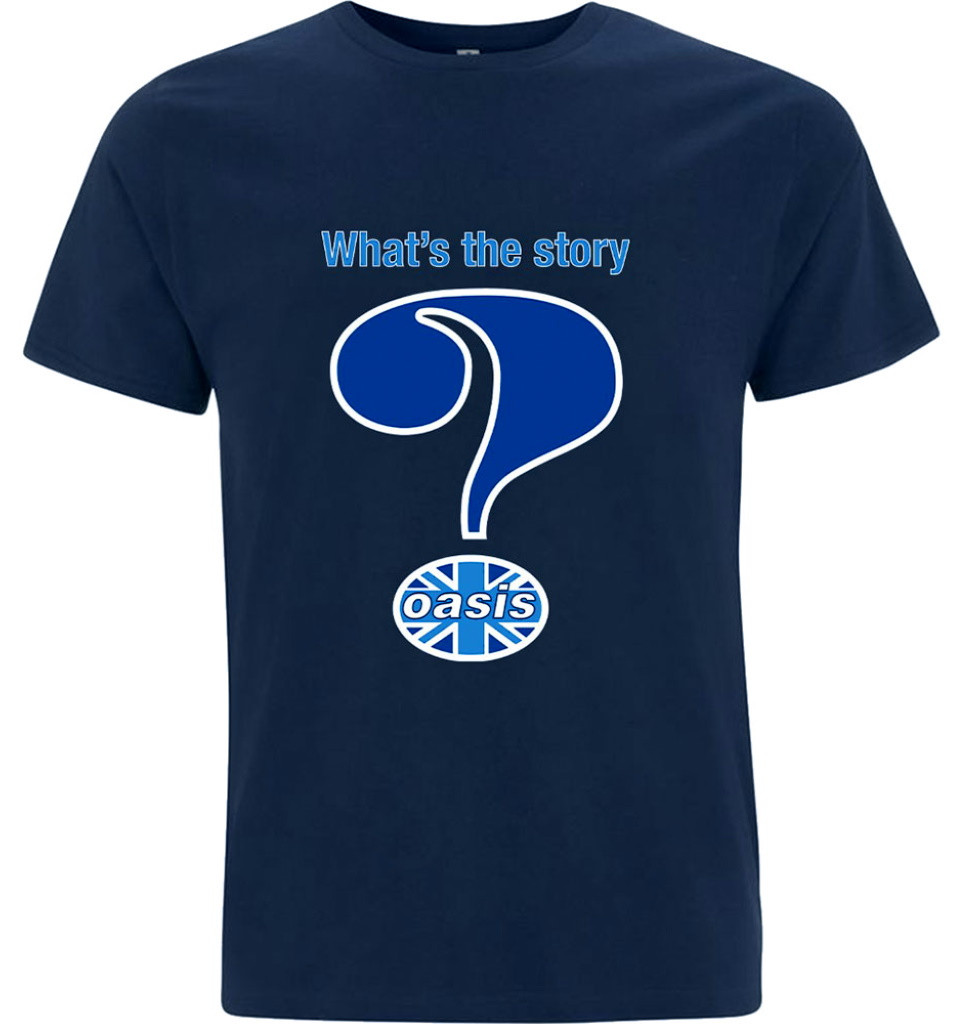 Oasis 'Question Mark' (Navy Blue) T-Shirt
