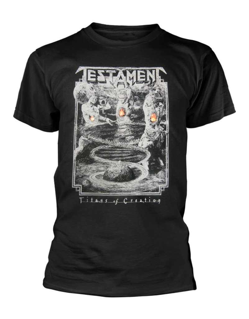 Testament 'Titans Of Creation Europe 2020 Tour' (Black) T-Shirt