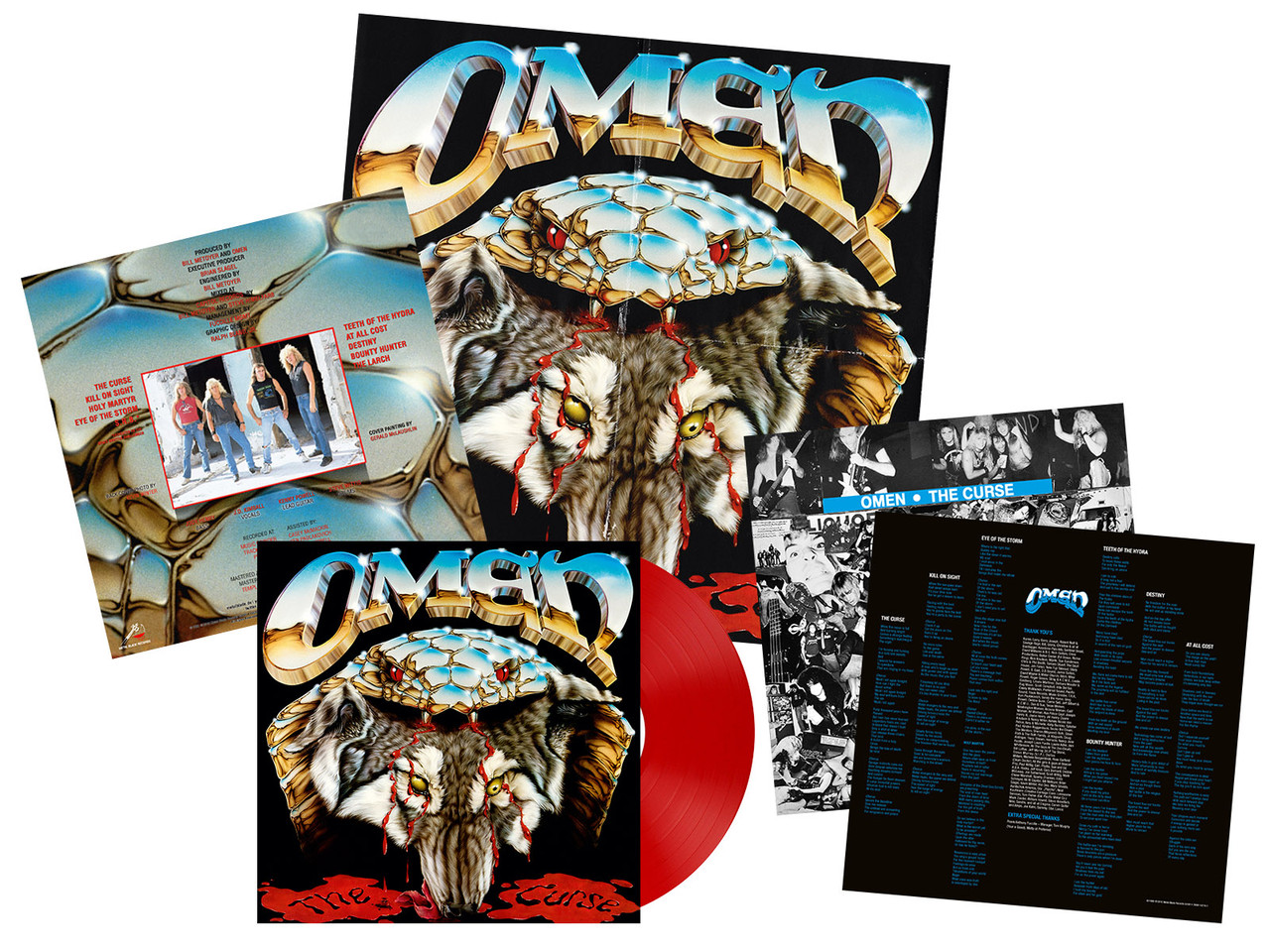 Omen 'The Curse' LP Blood Red Vinyl w/poster