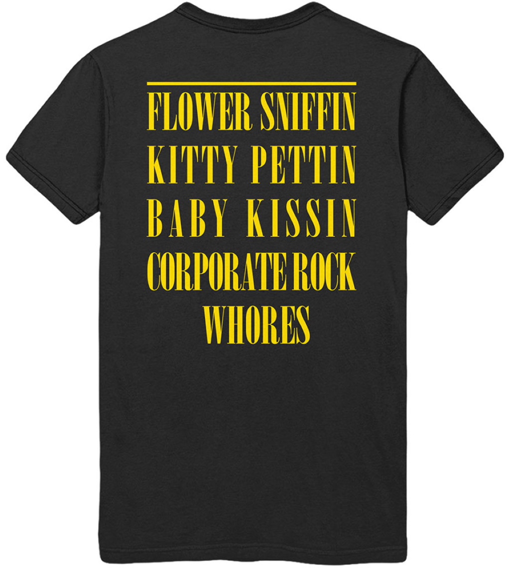 Nirvana 'Flower Sniffin' (Black) T-Shirt (Plus Sizing)