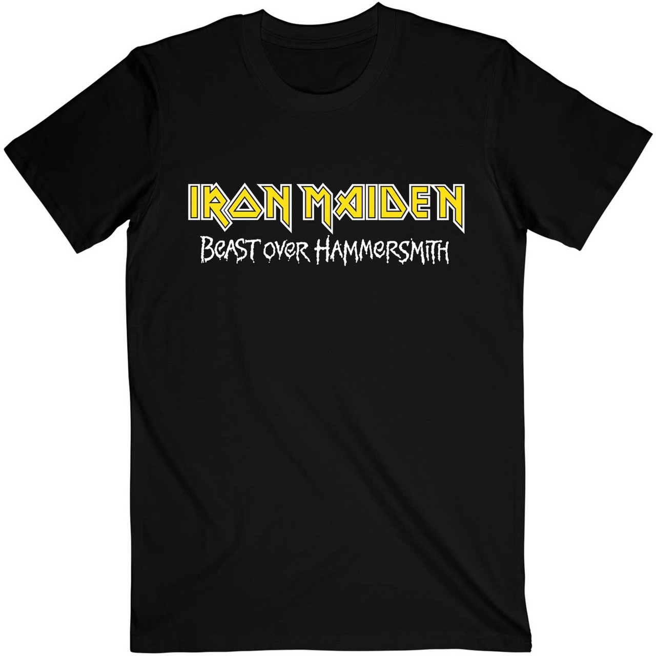 Iron Maiden 'Beast Over Hammersmith Eddie & Devil' (Black) T-Shirt