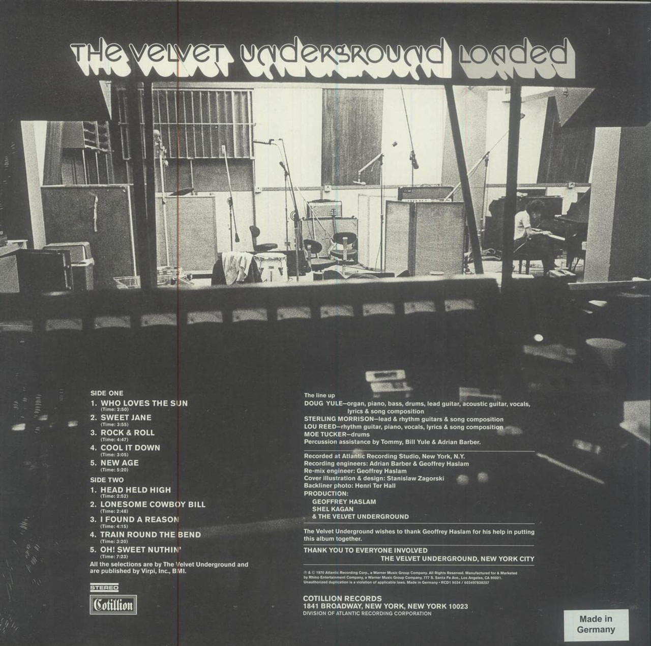 The Velvet Underground 'Loaded' LP Crystal Clear Vinyl