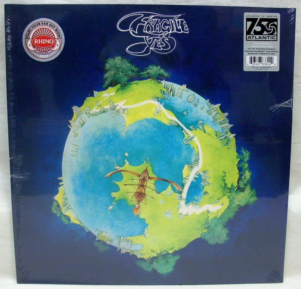 Yes 'Fragile' LP Crystal Clear Vinyl