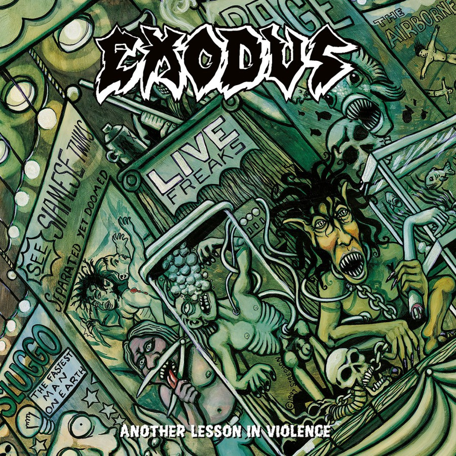 Exodus 'Another Lesson In Violence' 2LP 180g Yellow Black Marbled Vinyl