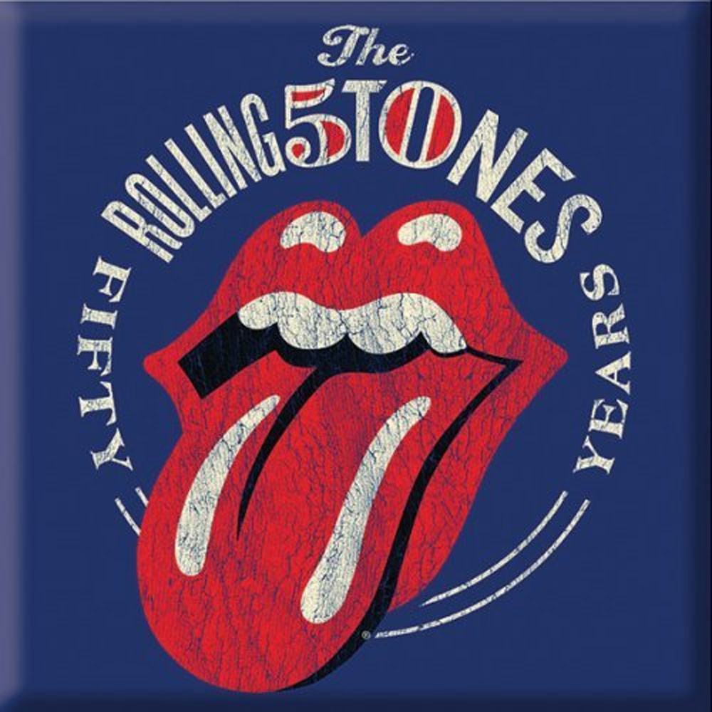 The Rolling Stones '50th Anniversary Vintage' Fridge Magnet | Eyesore Merch