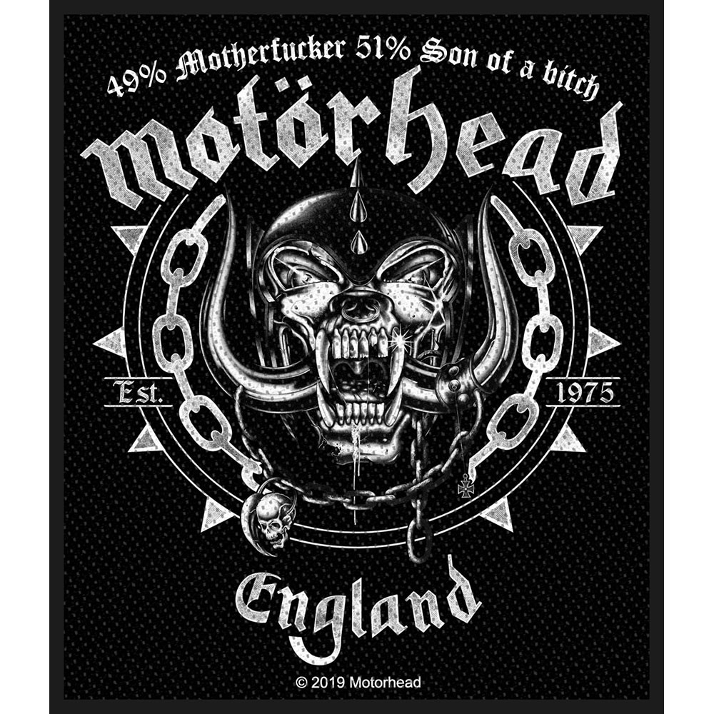 Motorhead 'Ball & Chain' (Black) Patch