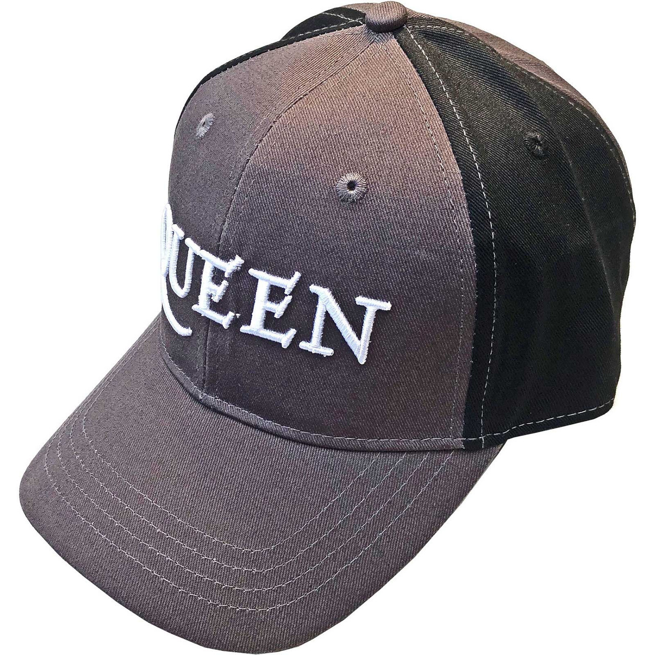 Queen 'Logo' (Grey & Black) Baseball Cap
