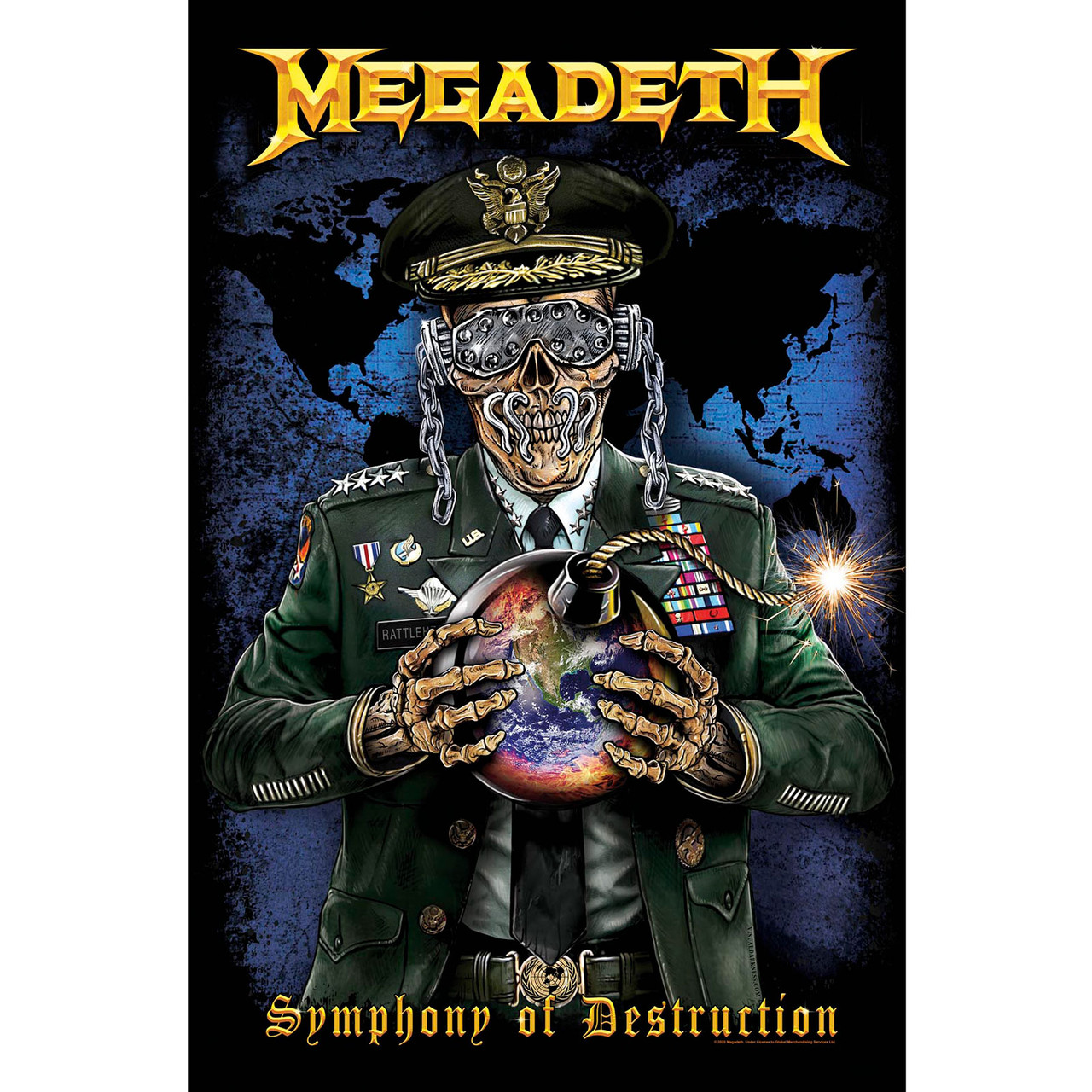 Megadeth 'Symphony of Destruction' Textile Poster