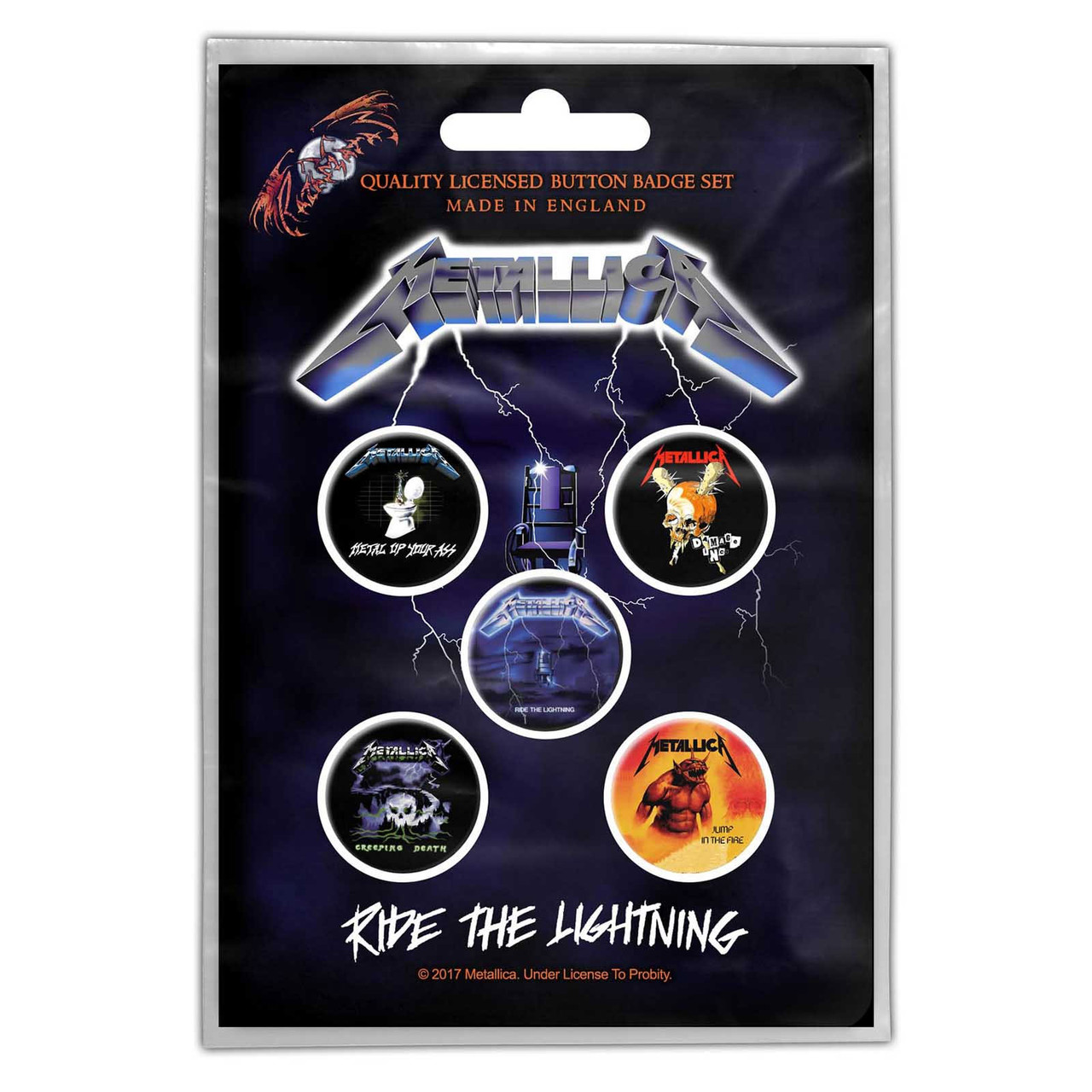 Metallica 'Wherever I May Roam' Button Badge Pack | Eyesore Merch