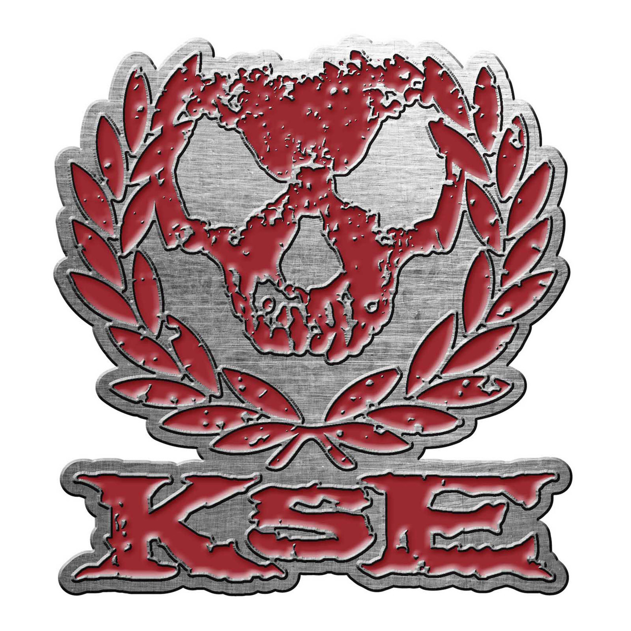 Killswitch Engage 'Skull Wreath' Pin Badge | Eyesore Merch
