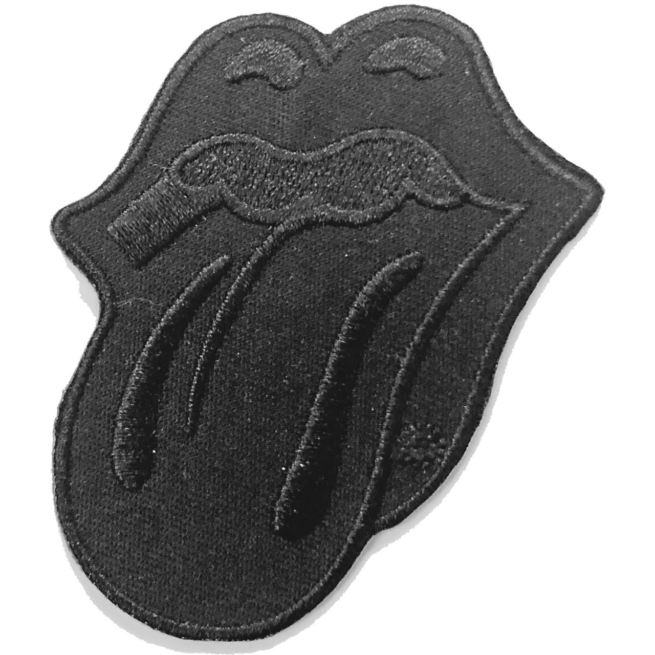 The Rolling Stones 'Classic Tongue Black' Patch | Eyesore Merch