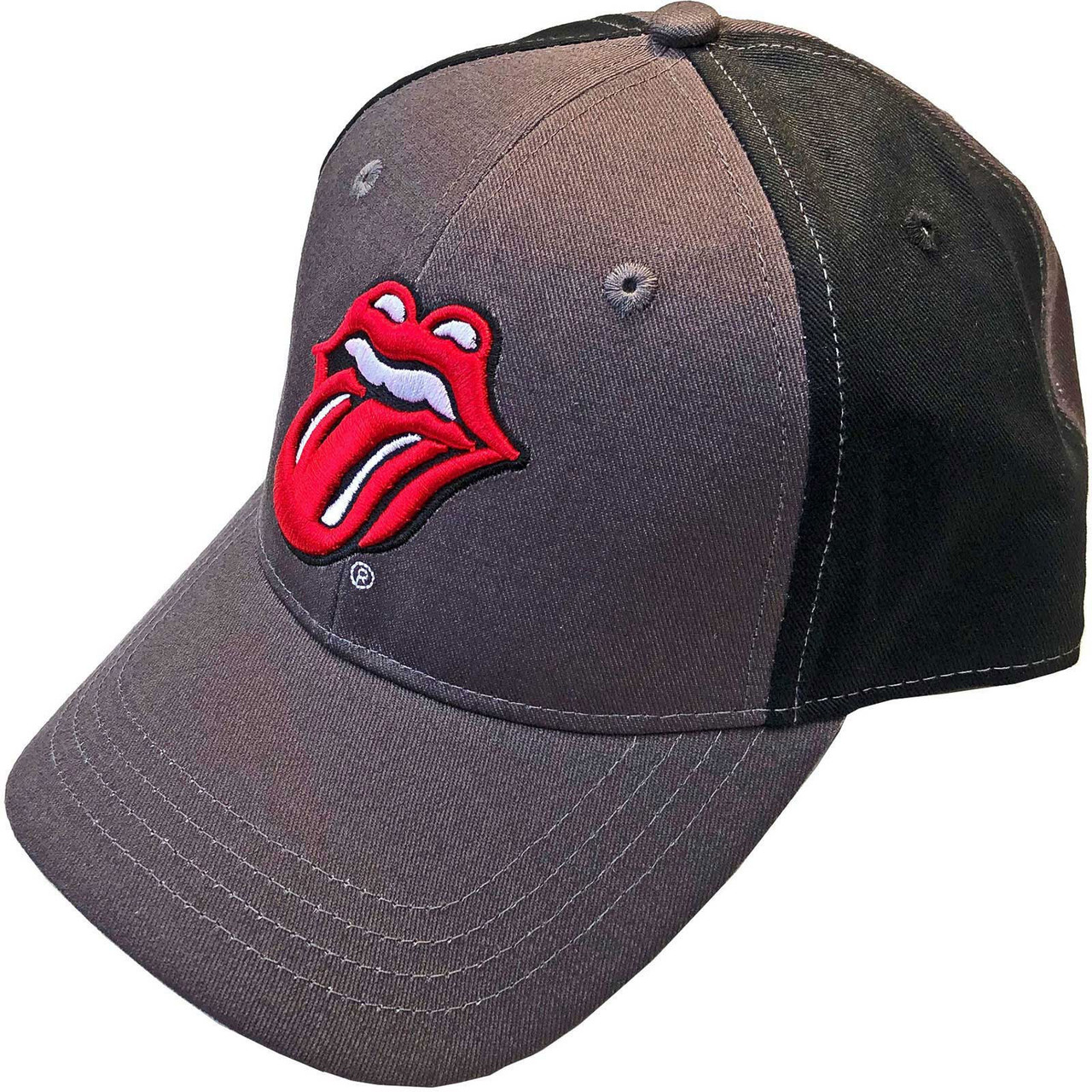 The Rolling Stones 'Classic Tongue' (2-Tone) Baseball Cap | Eyesore Merch