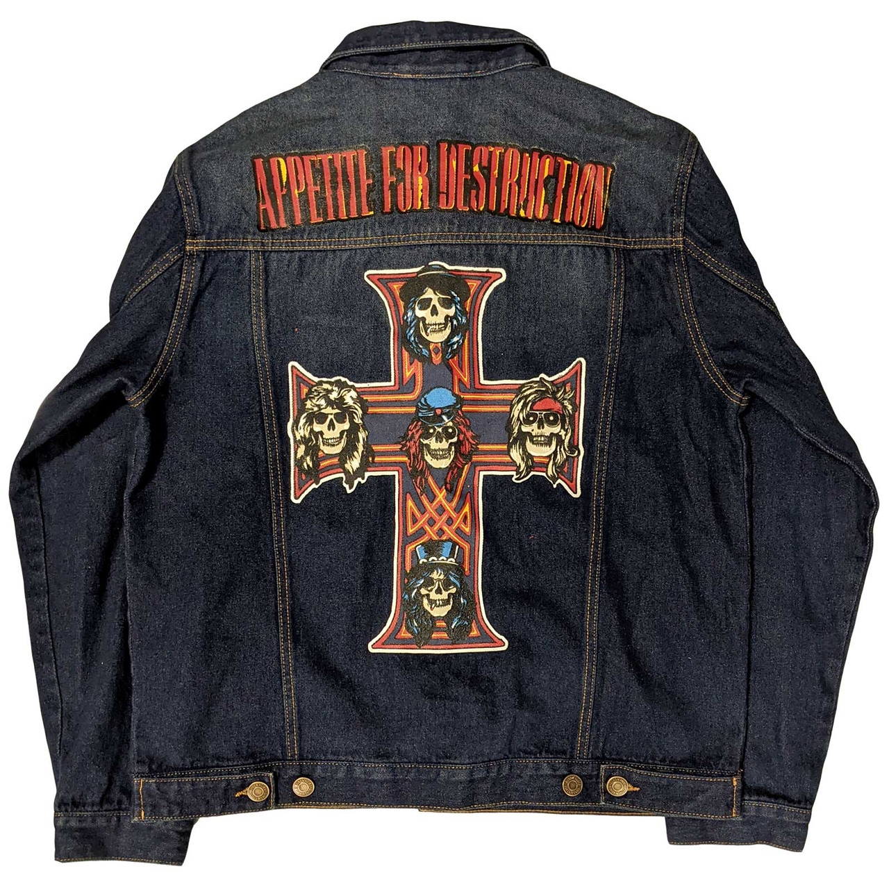 Guns N' Roses 'Appetite For Destruction' (Blue) Denim Jacket | Eyesore ...