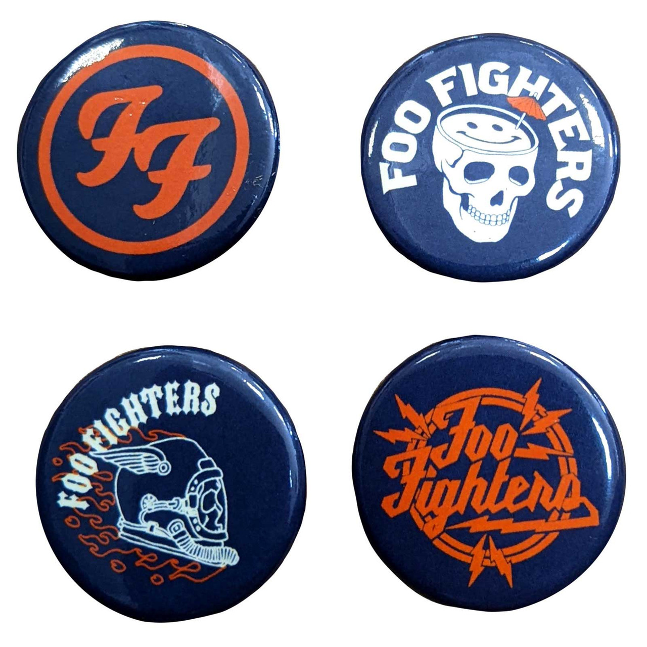 Foo Fighters Logos Button Badge Pack Eyesore Merch
