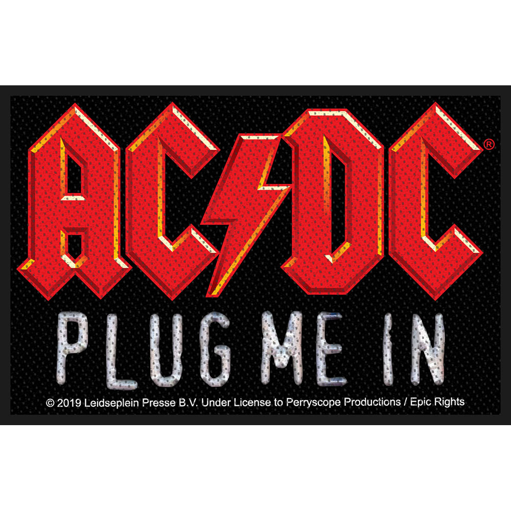AC/DC 'Plug Me In' Patch | Eyesore Merch