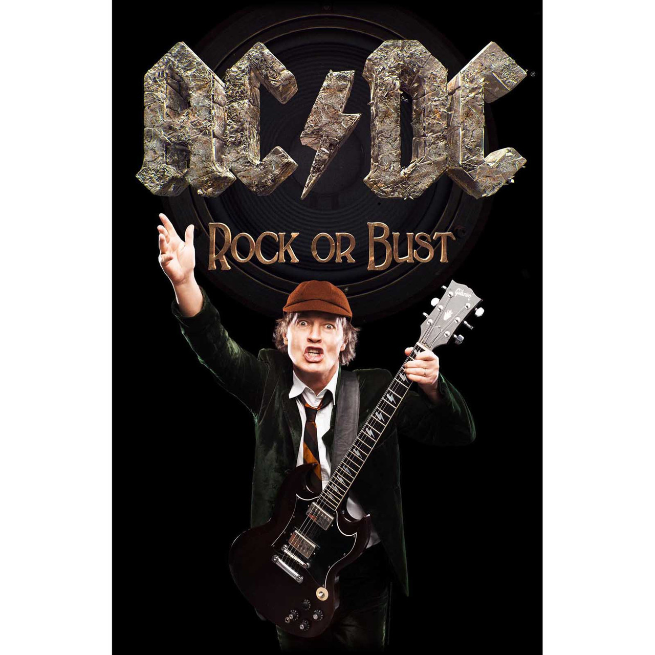 AC/DC 'Rock Or Bust / Angus' Textile Poster | Eyesore Merch