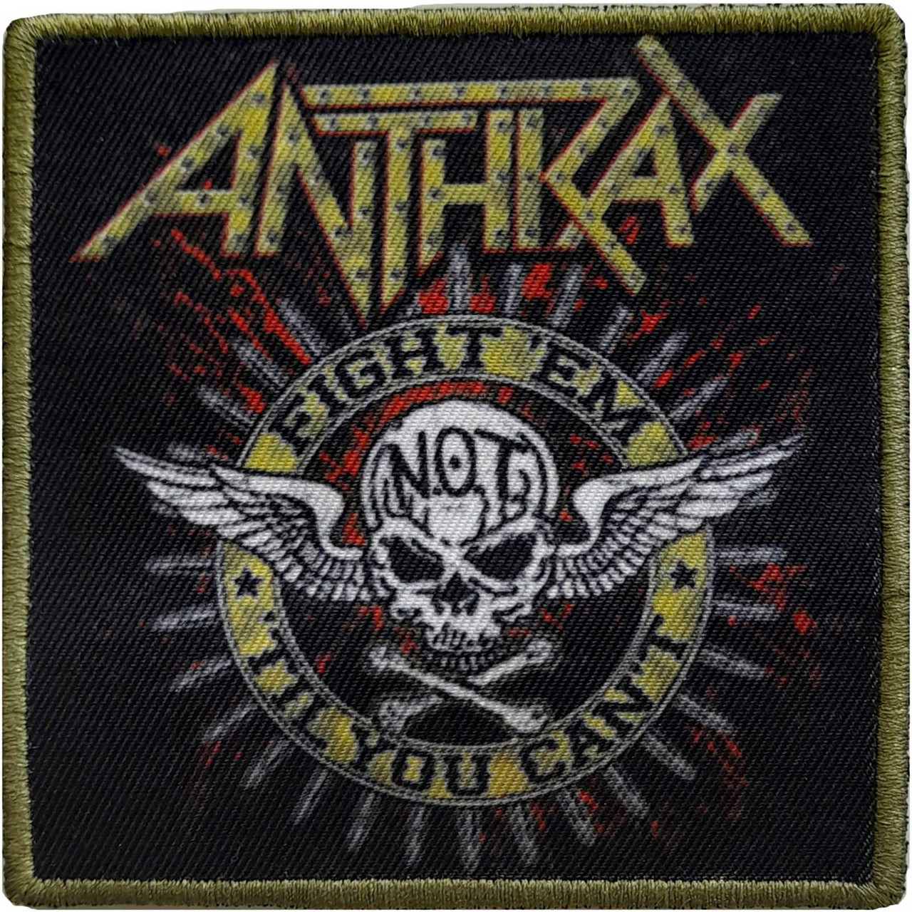 Anthrax 'Fight 'Em' (Iron On) Patch | Eyesore Merch
